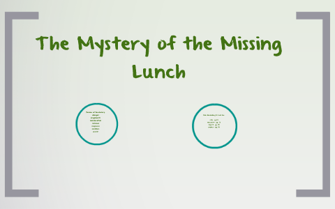 The Mystery of the Missing Lunch by Theresa Gray on Prezi