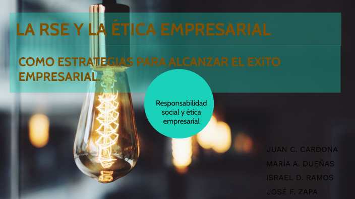 La rse y ética empresarial como estrategia en las organizaciones by ...