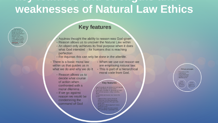 key features and key strengths and weaknesses of Natural Law by lauren ...