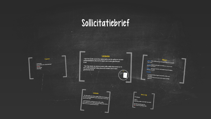 Sollicitatiebrief les 1 by Lisa Breeman on Prezi
