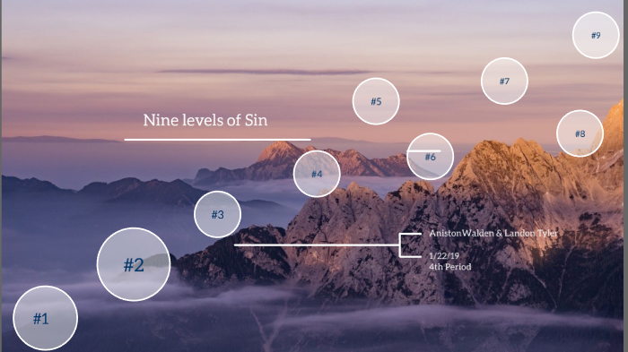 Nine levels of Sin by aniston walden on Prezi