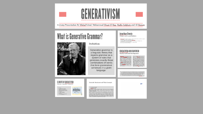 GENERATIVISM by Mishal Faisal on Prezi