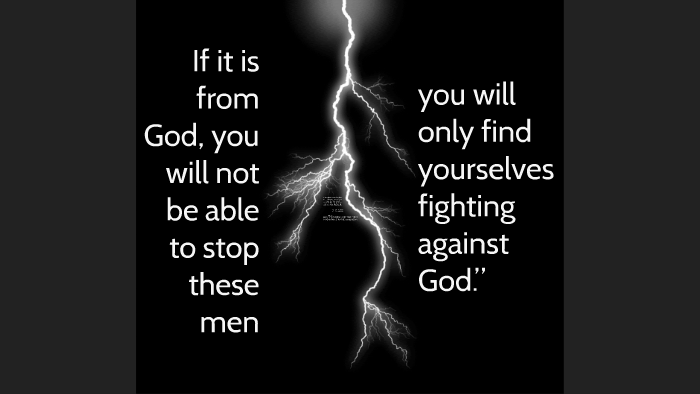 "If It Is From God, You Will Not Be Able To Stop These Men" by Bob ...