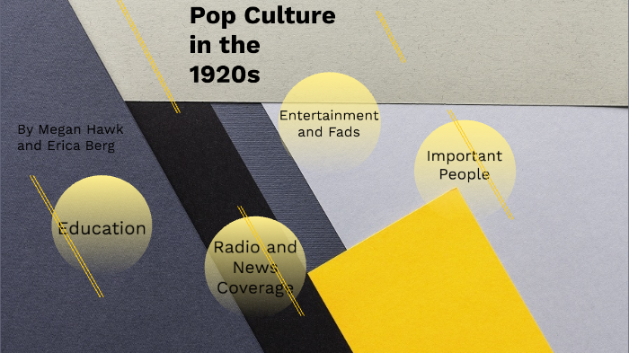 Pop Culture in the 1920's by Megan Hawk on Prezi