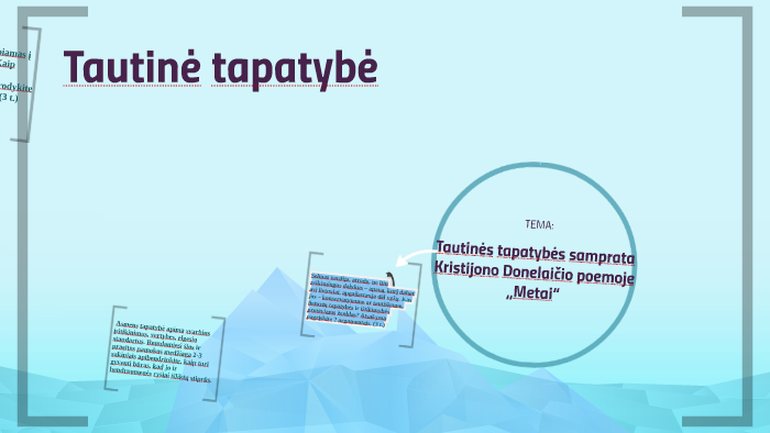 Tautinė tapatybė by Tavo Tevas on Prezi