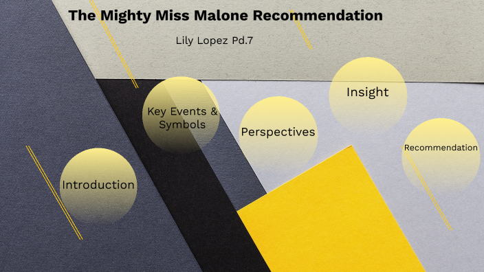 Final Presentation The Mighty Miss Malone by Lily Lopez on Prezi