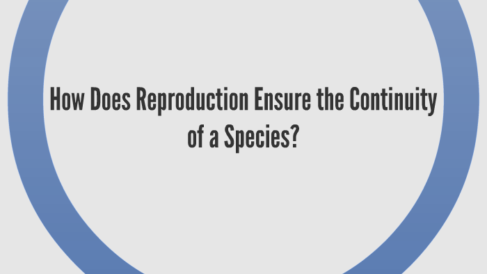 How Does Reproduction Ensure the continuity of a species by Princess ...