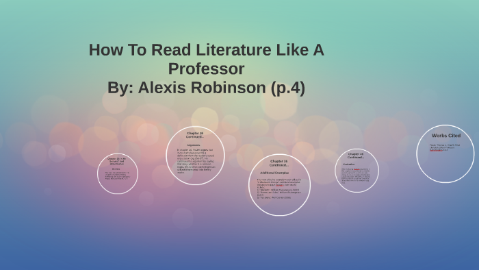 How To Read Literature Like A Professor by Alexis Robinson on Prezi