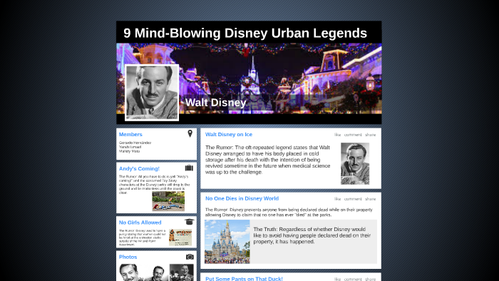9 Mind-Blowing Disney Urban Legends by Ingles PJG on Prezi