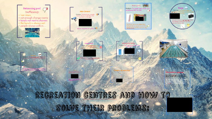recreation centre problems and how to solve them by Sanjana Vuyyuru on ...