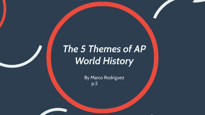 The 5 Themes of AP World History by Marco Rodriguez on Prezi