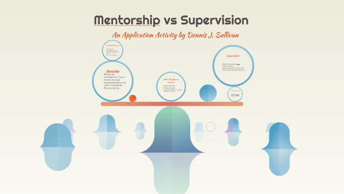 Mentorship vs Supervision by Dennis Sullivan on Prezi