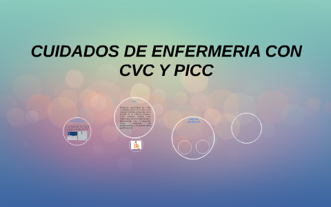 CUIDADOS DE ENFERMERIA CON CVC Y PICC by carolina osorio silva on Prezi