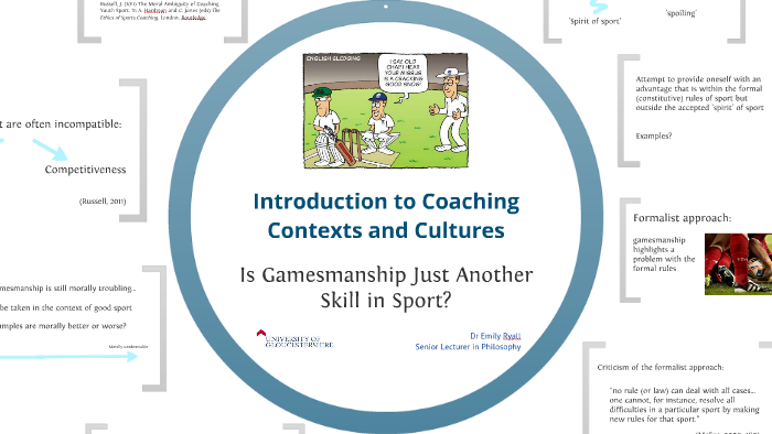 Is Gamesmanship Just Another Skill In Sport? by Emily Ryall on Prezi