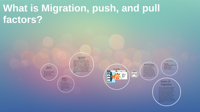 What is Migration, push, and pull factors? by heather haunton