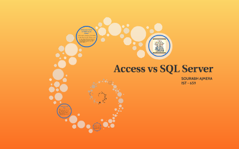Access vs SQL Server by Sourabh Ajmera on Prezi