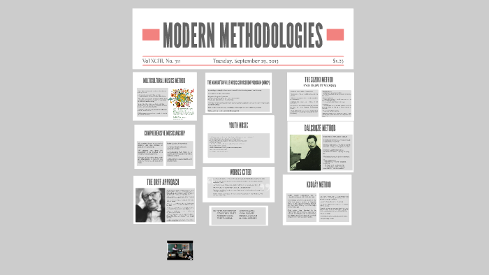 MODERN METHODOLOGIES by Shelton Bishop on Prezi