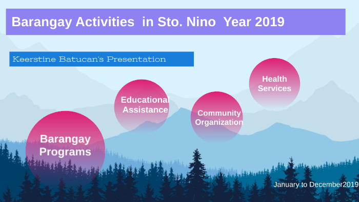 Barangay Presentation Program for the Year 2019 by Keerstine Batucan on ...