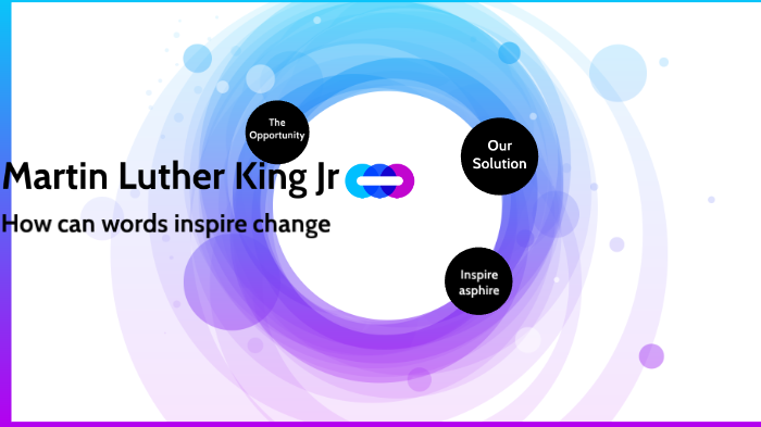 "How can words inspire change" by Gabriel Pech on Prezi