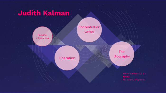 Judith Kalman presentation by A'Zjhara Towns on Prezi