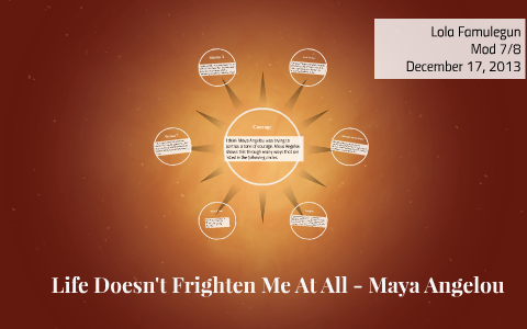 Life Doesn't Frighten Me At All - Maya Angelou by Lola Famulegun on Prezi