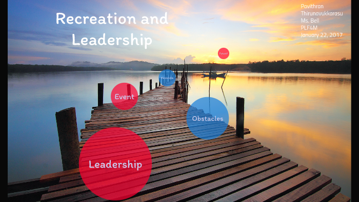 Recreation and Leadership Reflection by Pavi Thiru on Prezi