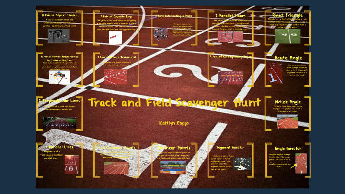 Track and Field Scavenger Hunt by Kaitlyn Capps on Prezi