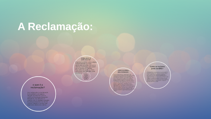 O que é a Reclamação: by Letícia Rodrigues on Prezi