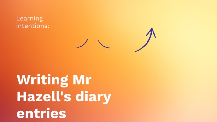 Mr hazel and his diary by s. mcmanus on Prezi