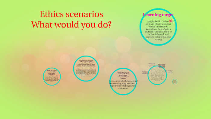 Ethics scenarios by Natalie Niemeyer
