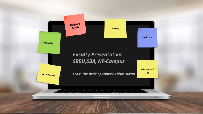 Faculty presentation-SBBU,SBA,N-F campus by zaheer awan on Prezi