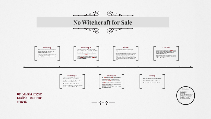 No Witchcraft for Sale by Amecia Preyer on Prezi