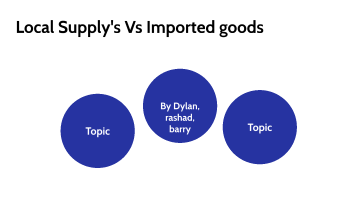 Local Supplys Vs Imported goods by Dylan Wood on Prezi
