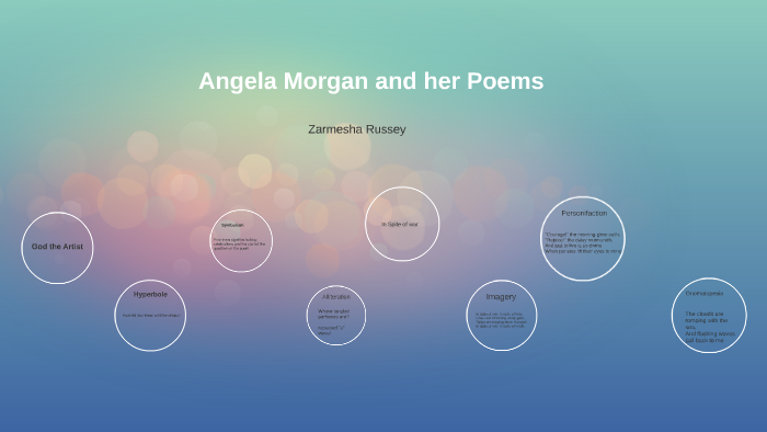 Angela Morgan and her Poems by zarmesha russey