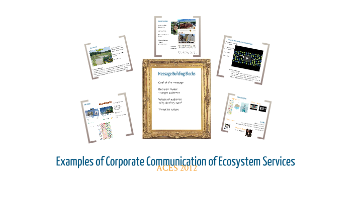 ACES 2012: Examples of corporate communication of ecosystem services by ...
