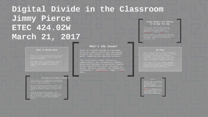 Digital Divide in the Classroom by Jimmy Pierce on Prezi