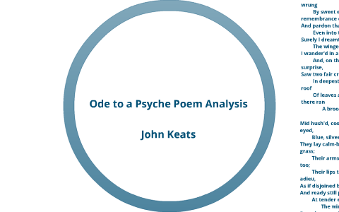 Ode to a Psyche Poem Analysis by Megan Fiorillo on Prezi