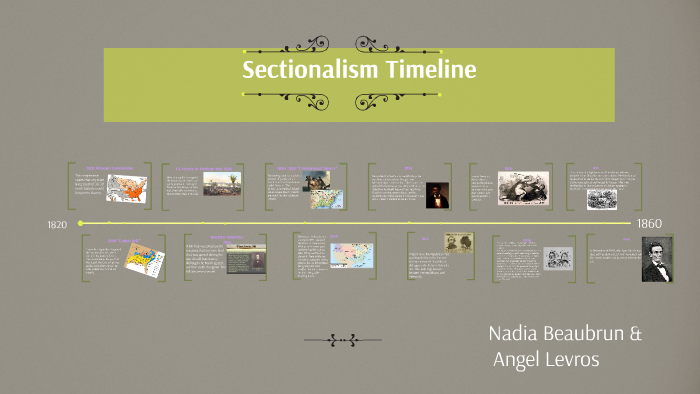 Sectionalism Timeline 1820-60 by Angel Levros on Prezi