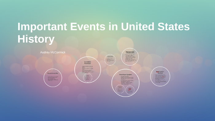 Important Events in United States History by Audrey McCormick on Prezi