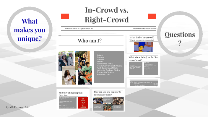 In crowd vs Out Crowd by Kyra Freeman on Prezi