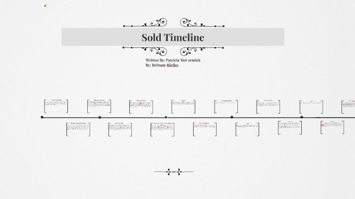 Sold Timeline by Brittany Birtles on Prezi