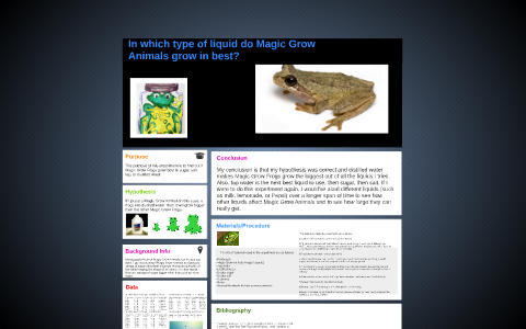 In which type of liquid do Magic Grow Animals grow in best? by Melanie ...