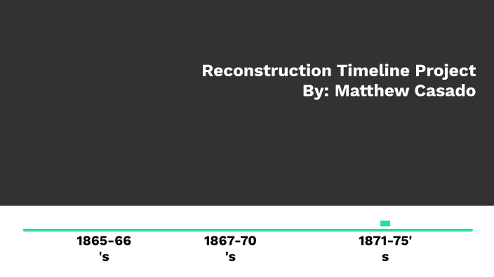 Reconstruction Timeline Project by Matthew Casado on Prezi