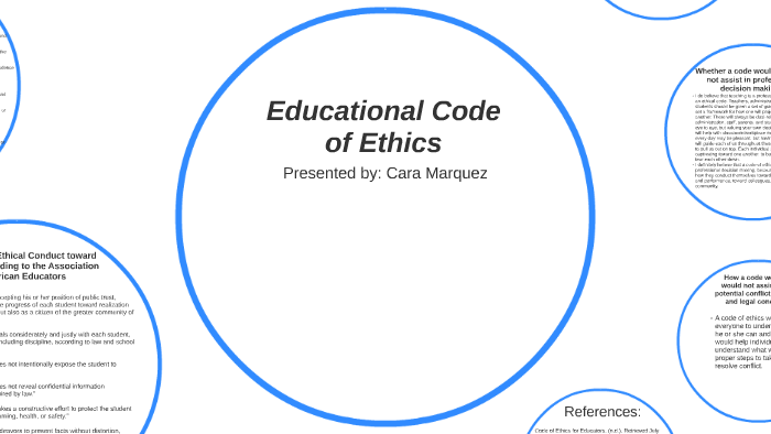 Educational Code of Ethics by Cara Marquez
