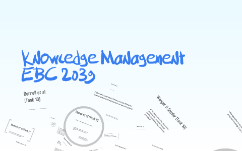 Knowledge Management Exam Questions By Nick Sutton On Prezi
