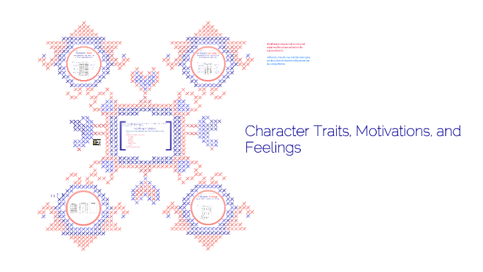 Character Traits, Motivations, and Feelings by Ruthie Martinez