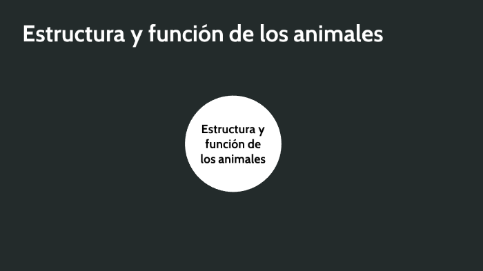 Estructura y función de los animales by Diego Camey on Prezi