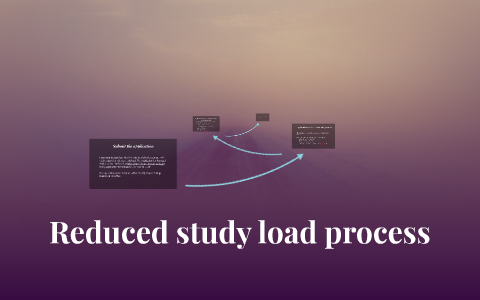Reduced study load process by ANU Student Central