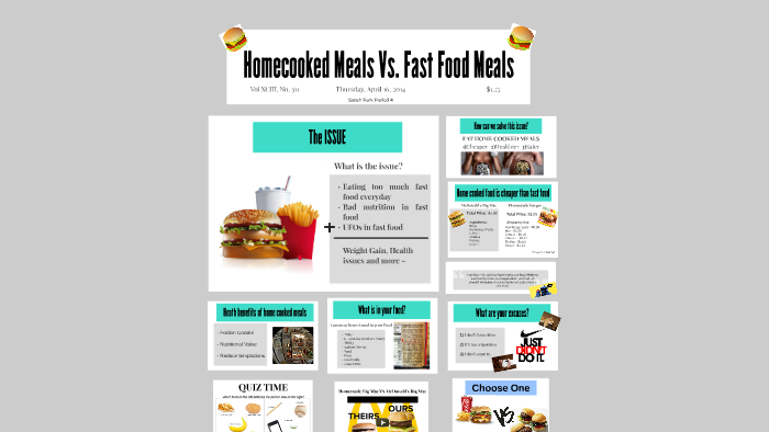 Homecooked Meal VS Fast food meals by Nicole Park on Prezi