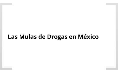 Las Mulas de Drogas en México by Kendra Smith on Prezi